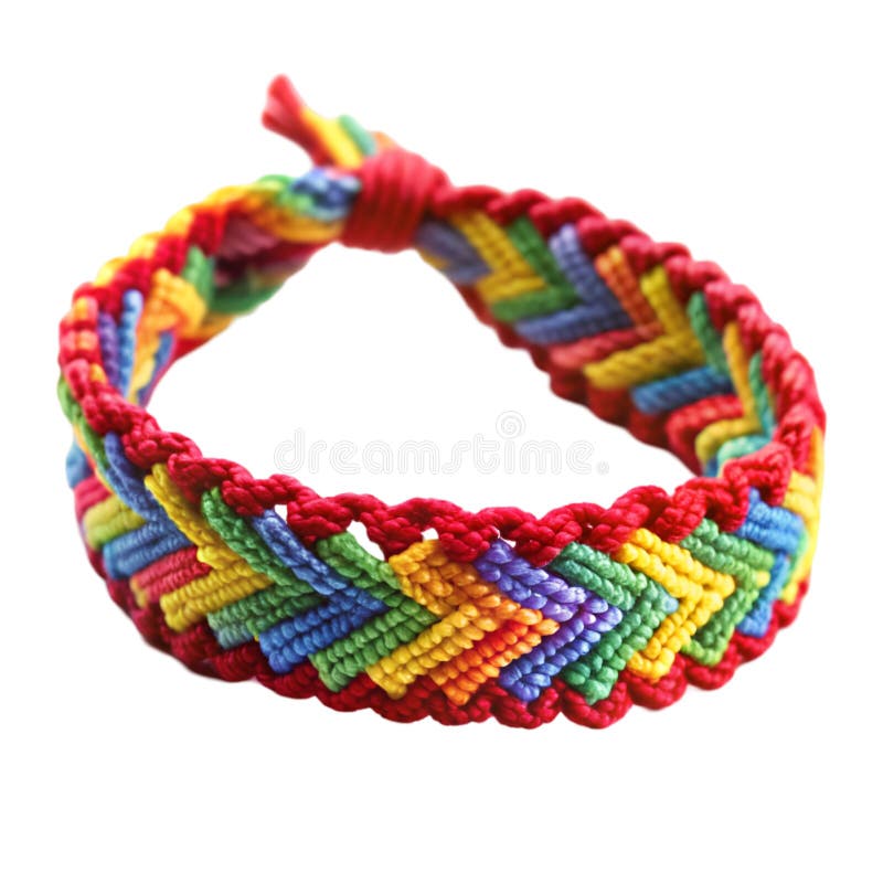 Friendship Band on White Background Stock Illustration - Illustration ...