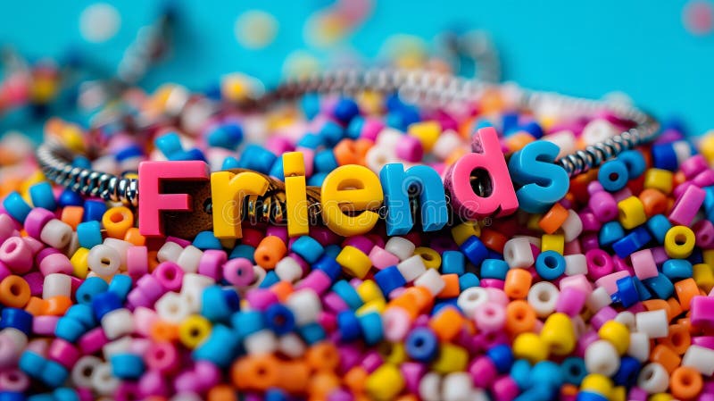 Friendship Band with Word Friend Featuring. Stock Illustration ...