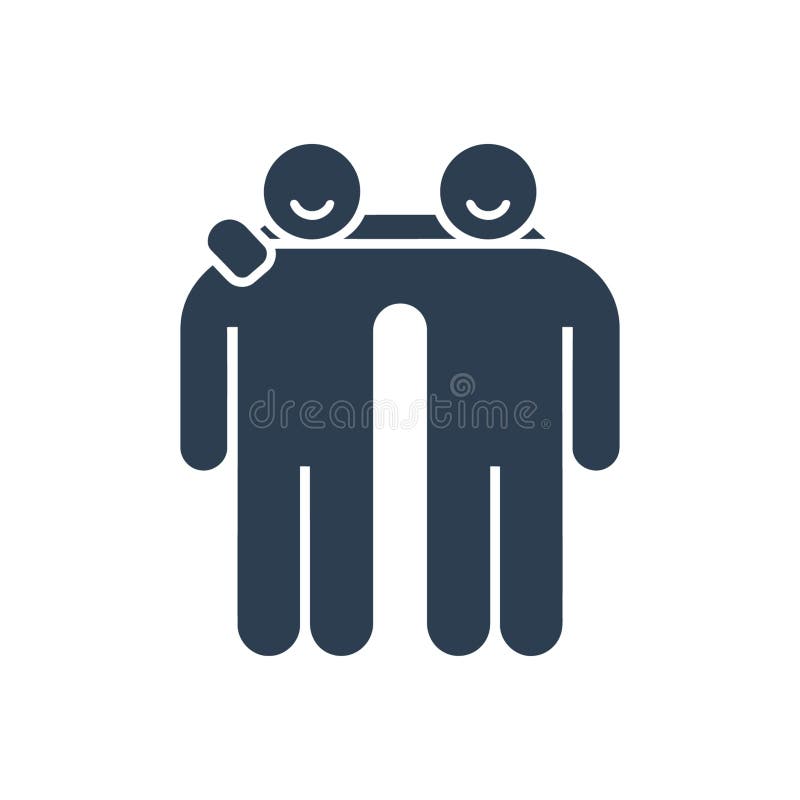 Friendship Bond Support Icon Stock Vector - Illustration of support ...