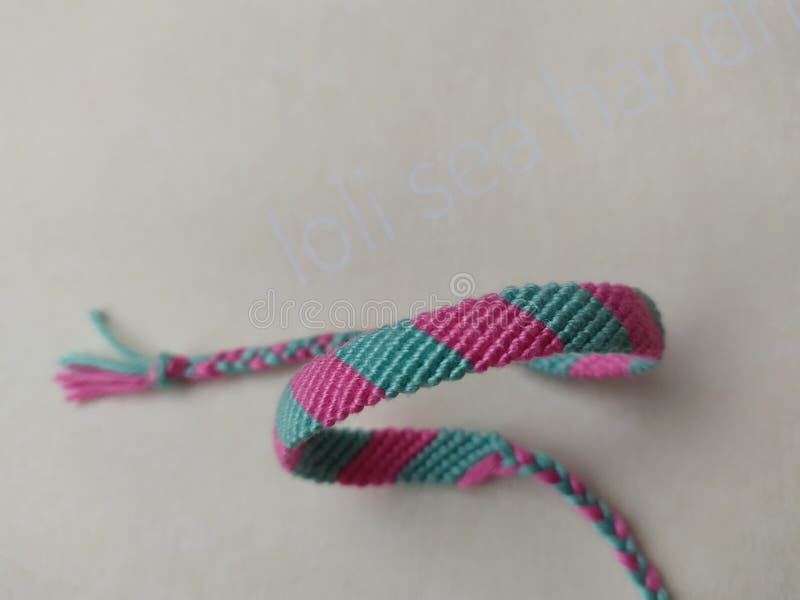 Friendship bracelet knots stock photo. Image of jewellery - 188555712