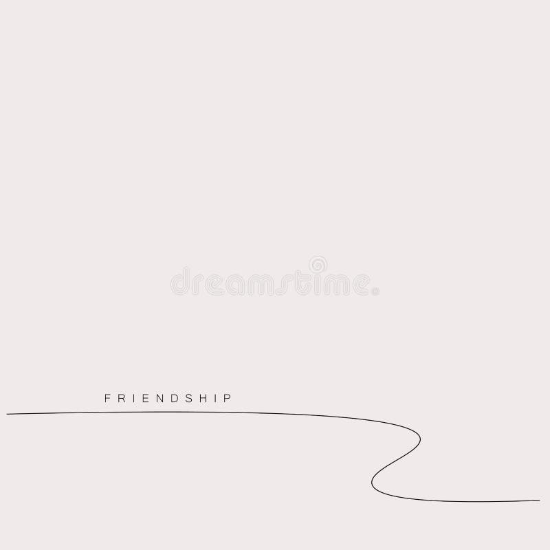 Friendship Card Design Vector Illustration Stock Vector - Illustration ...