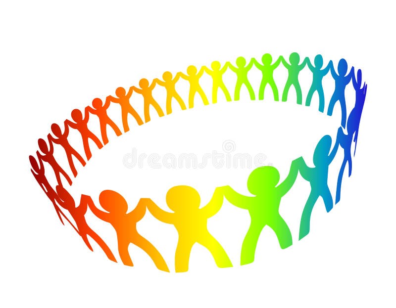 Friendship circle stock vector. Illustration of happy - 46030877