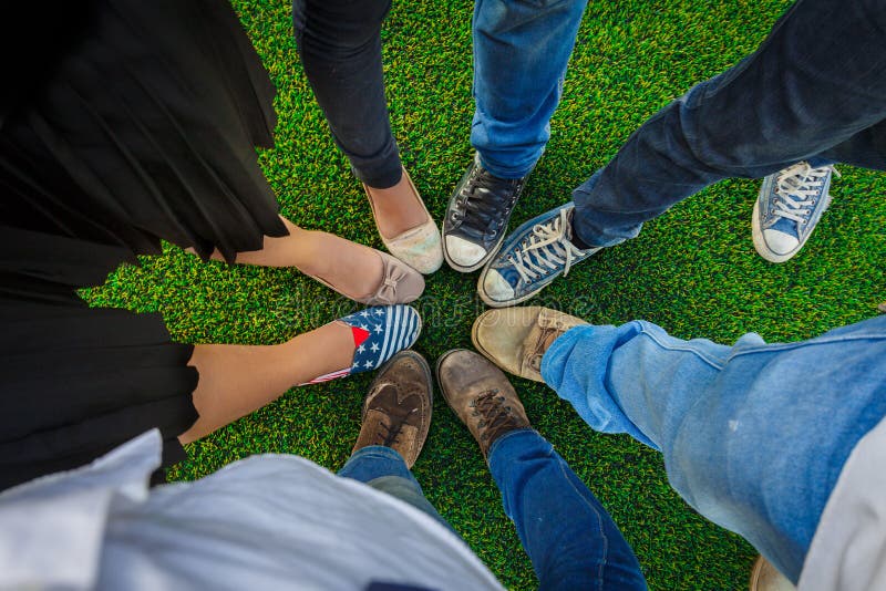 Friends Shoes In A Circle