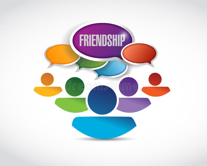 Friendship Communication Illustration Design Stock Illustration ...