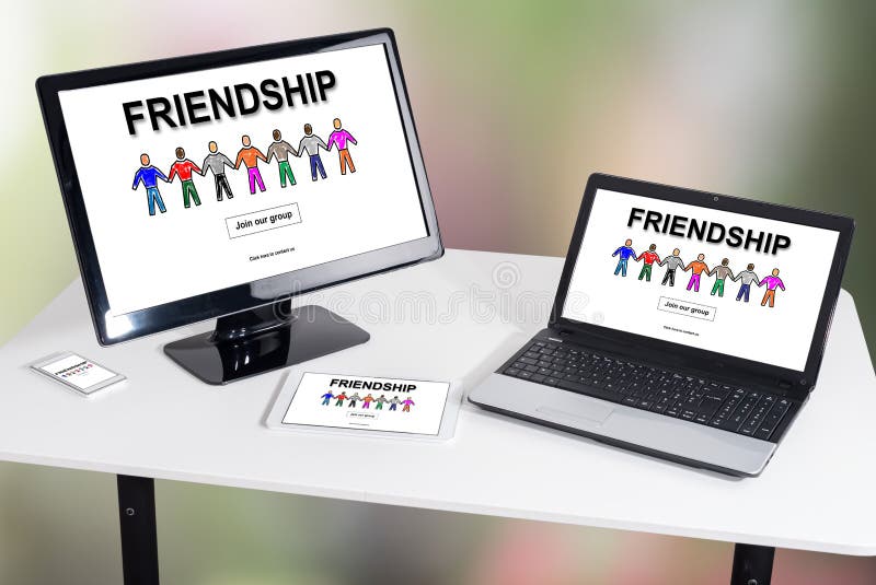 Friendship Concept on a Notepad Stock Image - Image of team, network ...