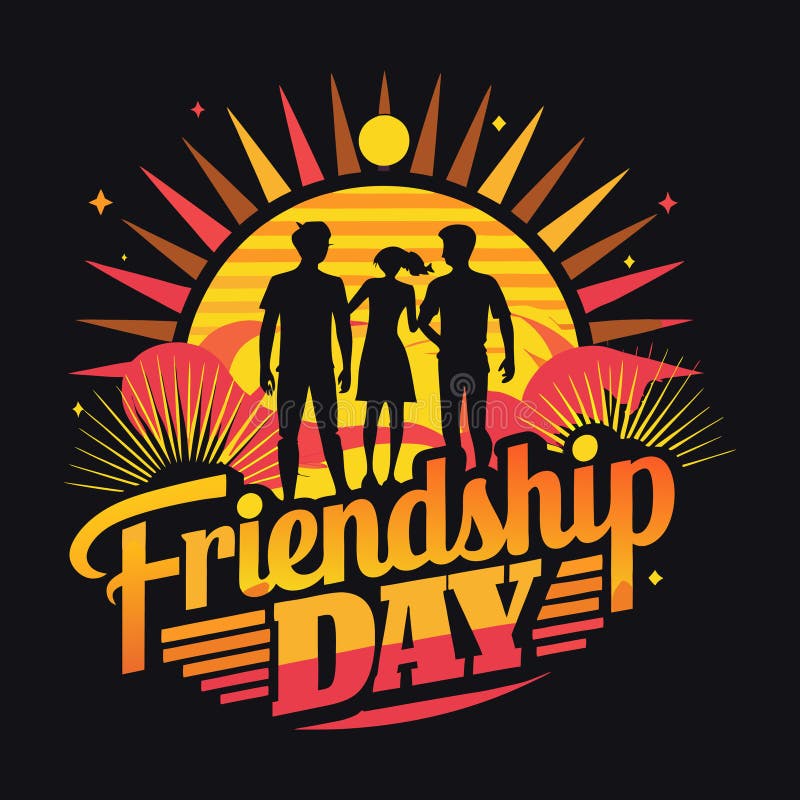Friendship Crew T-shirt Vector Design Stock Vector - Illustration of ...