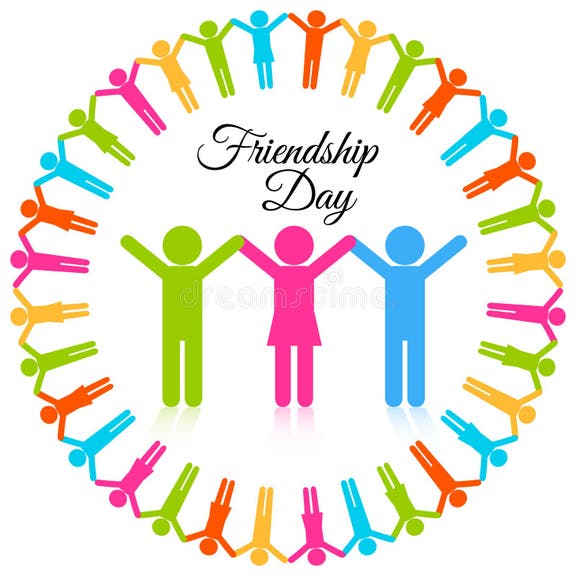 Friendship day icon vector stock vector. Illustration of figure - 73073395