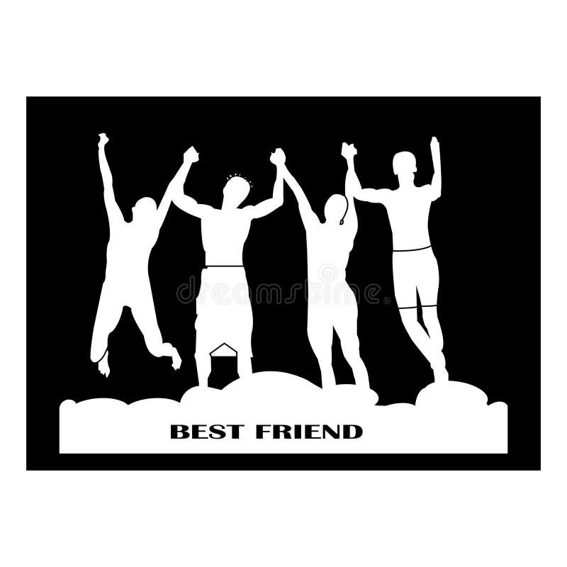 Friendship icon stock vector. Illustration of simple - 284759317