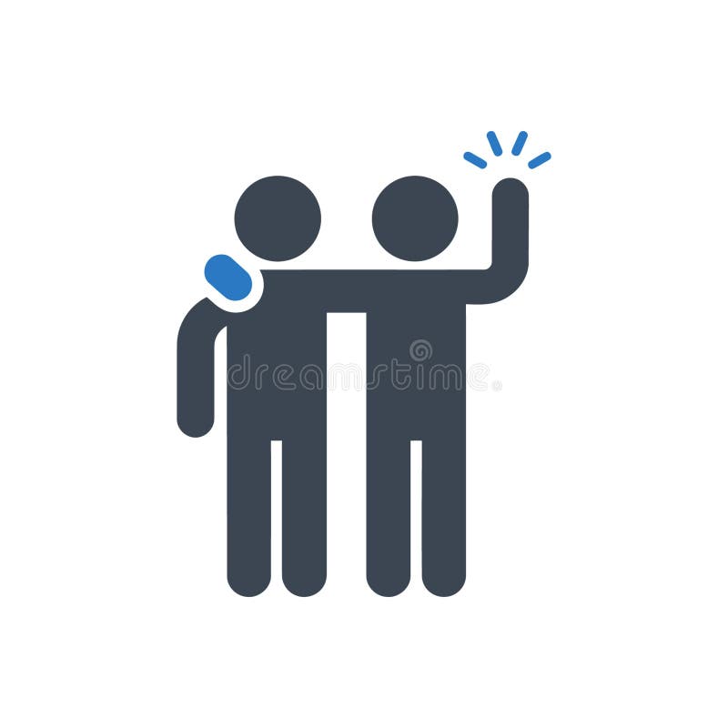 Friendship Support Icon stock vector. Illustration of icon - 361691179