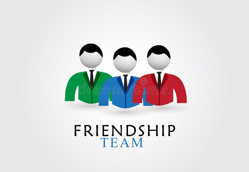 Friendship Unity Collaboration Team Logo Vector Stock Vector ...