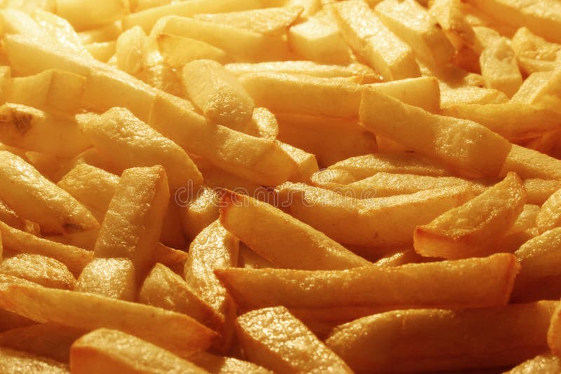 Frieten stock foto. Image of goud, snack, spaanders, voorwerp - 636326