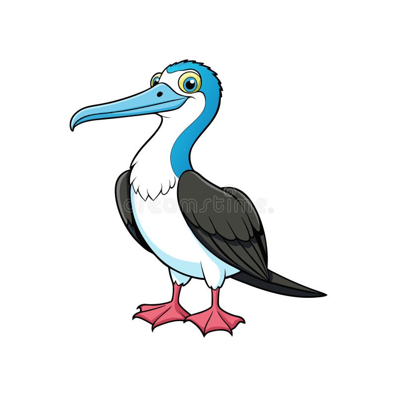 Frigatebird Coloring Template for Kids Stock Photo - Illustration of ...