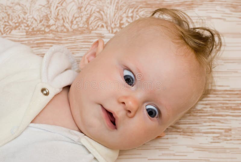 Frightened baby stock photo. Image of beginnings, eyes - 20379154