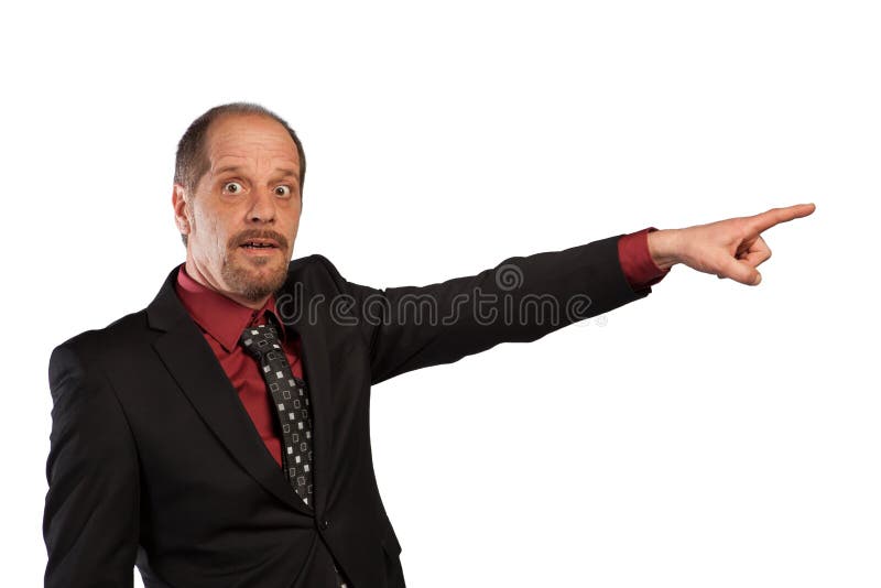 Frightened Businessman stock photo. Image of businessman - 39084608