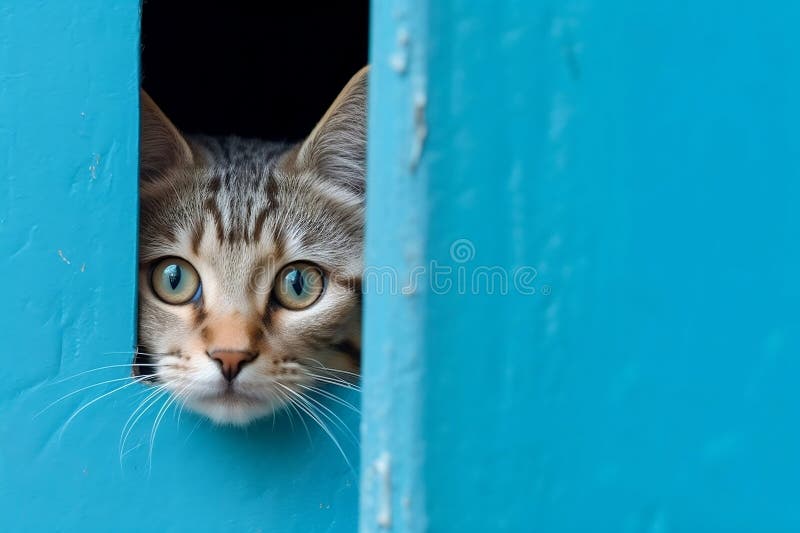 Cat Hiding Corner Stock Illustrations – 35 Cat Hiding Corner Stock ...