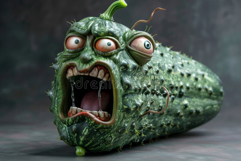 Frightened Cucumber Stock Illustrations – 15 Frightened Cucumber Stock ...