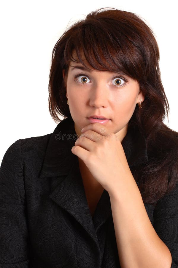 Frightened girl stock photo. Image of good, portraits - 2890150