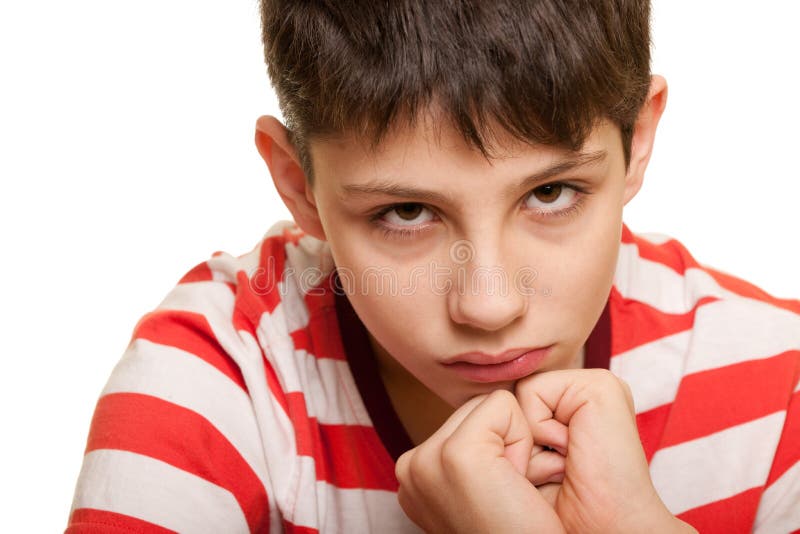 Frightened kid stock photo. Image of alone, head, face - 18453688