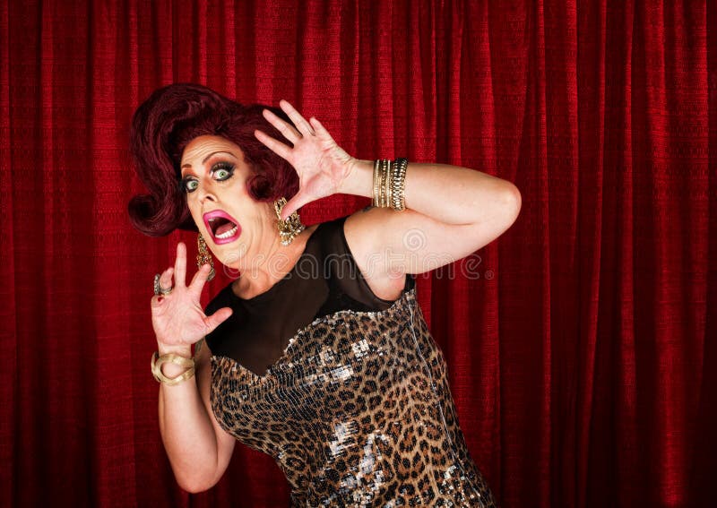 Screaming Drag Queen Close Up Stock Photo - Image of performer, female ...