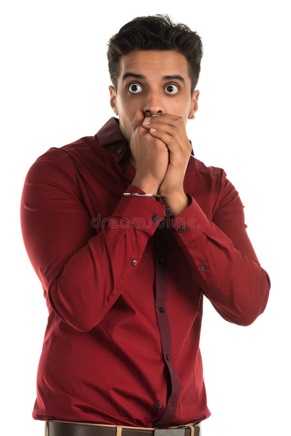 Frightened man stock image. Image of fearful, male, scared - 40804325