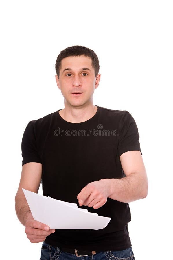 Black Boy Reading Letter White Background Stock Photos - Free & Royalty ...