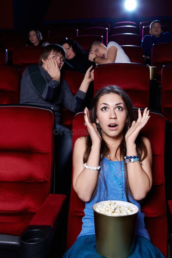 Frightened people stock image. Image of movie, people - 24828091