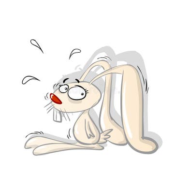 Scared Rabbit Stock Illustrations – 486 Scared Rabbit Stock ...