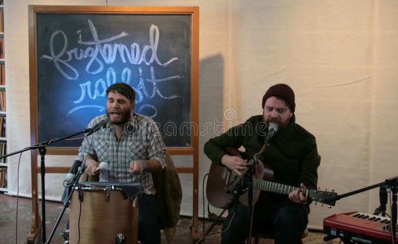 Frightened Rabbit Film a Session in Brooklyn Editorial Image - Image of ...