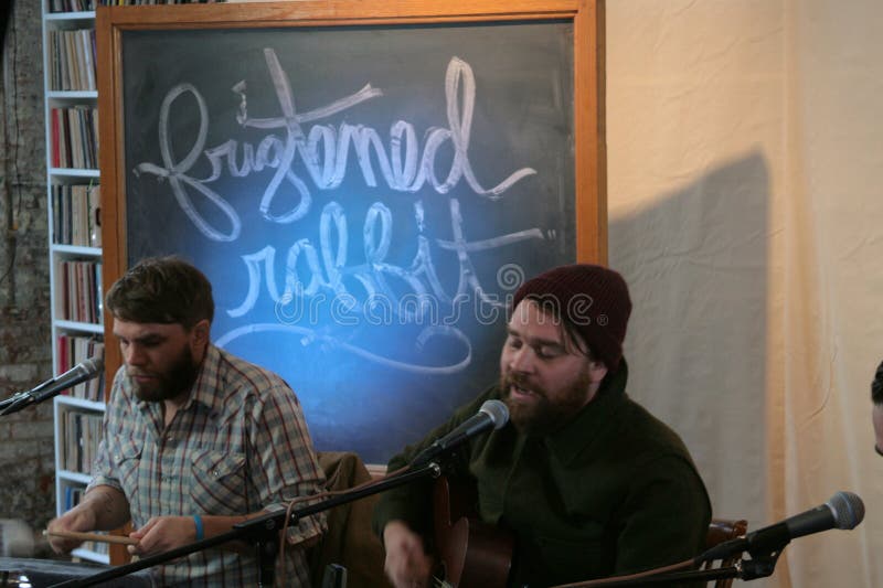 Frightened Rabbit Film a Session in Brooklyn Editorial Photography ...