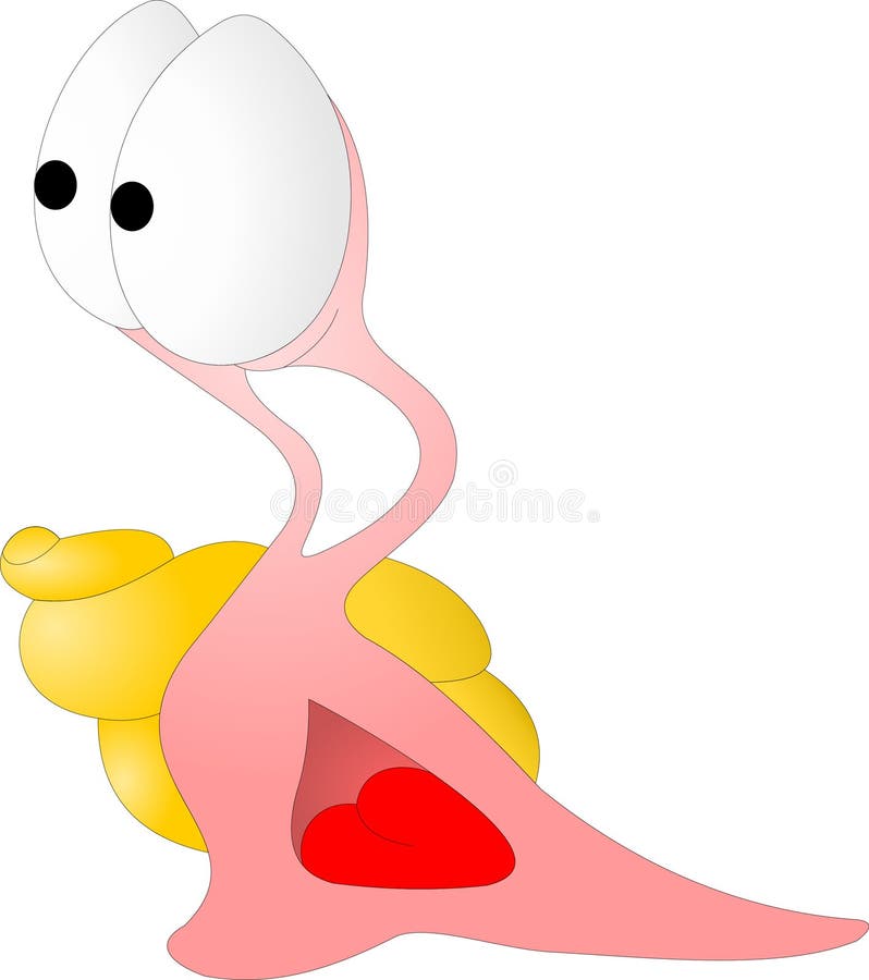 Snail Big Eyes Funny Cartoon Stock Illustrations – 33 Snail Big Eyes ...