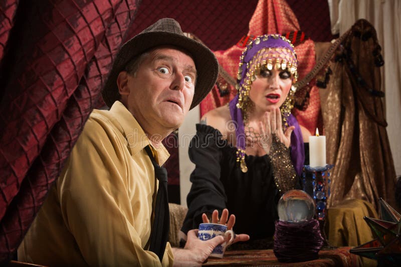 Gypsy Reading Tea Leaves stock photo. Image of gypsy - 31245068