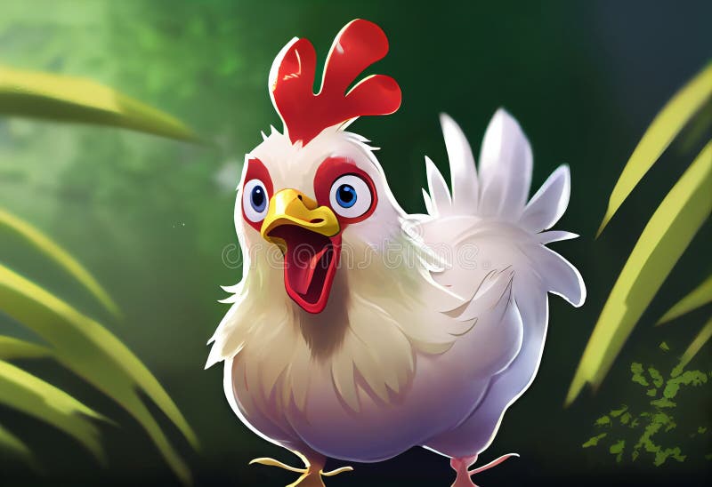 Skinny Rooster in Sunglasses. AI Generated Stock Illustration ...