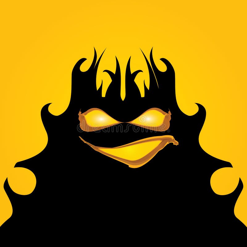Frightening Monster. Nightmares Concept Stock Vector - Illustration of ...