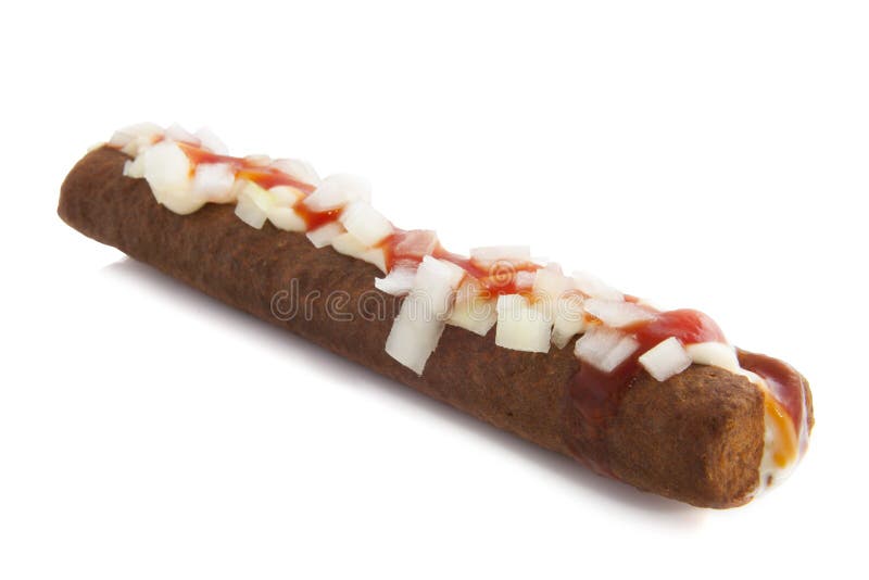 Frikandel speciaal stock image. Image of meat, mayo, frikadel - 49240455