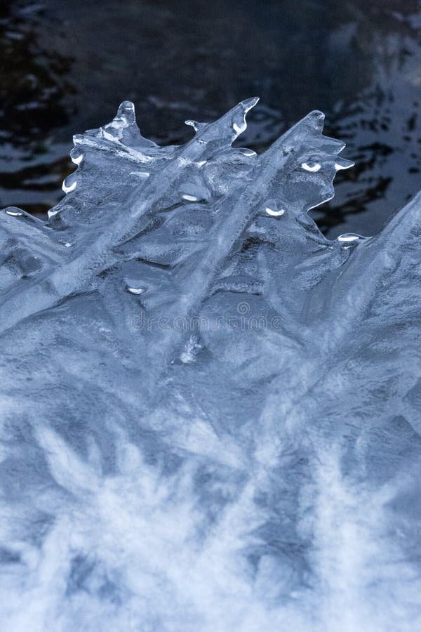 Dramatic Patterns in the Ice at Blackledge Falls Park, Connecticut ...