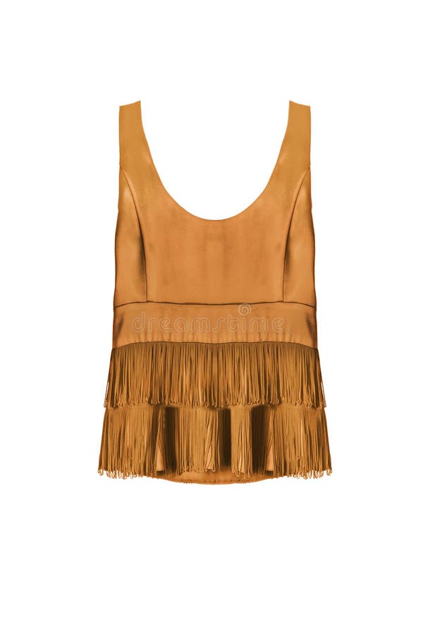 Fringe top isolated stock photo. Image of wear, suit - 153261312