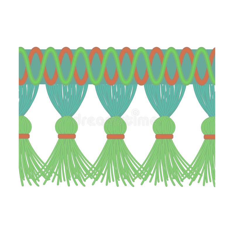 Fringe Vector Cartoon Set Icon. Isolated Cartoon Set Icon Brush Of ...