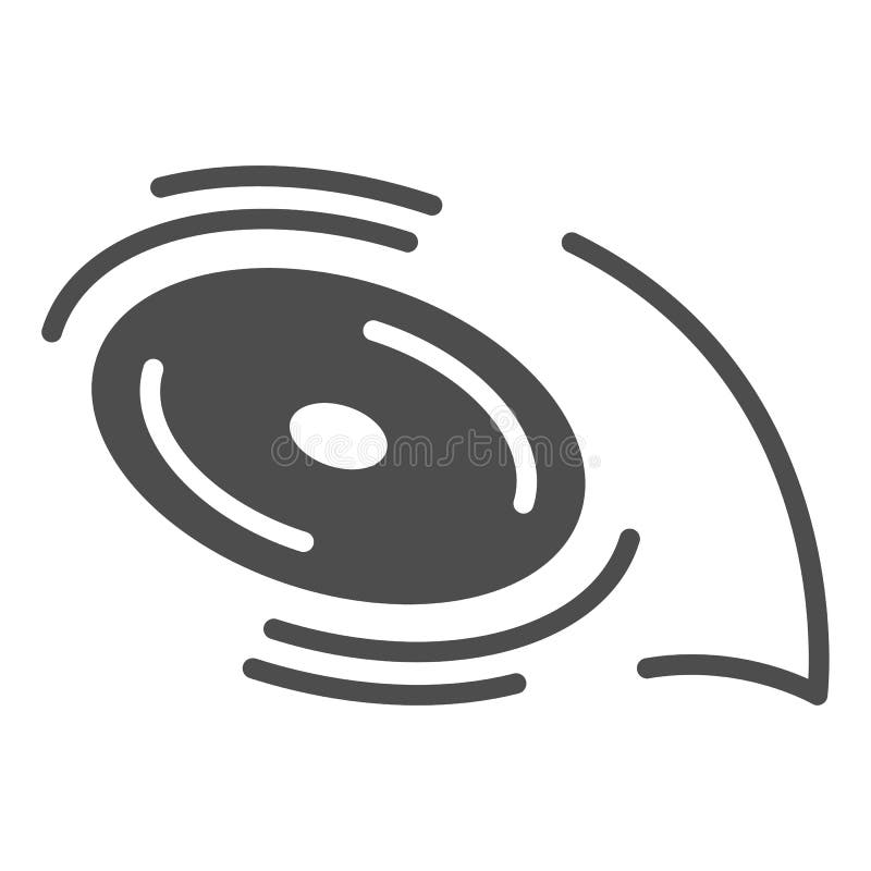 Frisbee Flying through the Air Icon Stock Vector - Illustration of icon ...