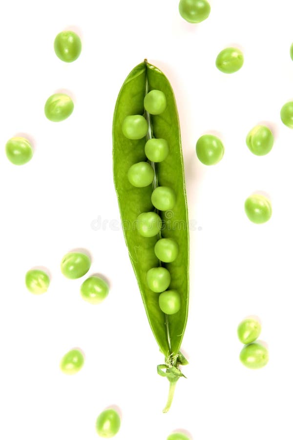 Frische Erbsen stockbild. Bild von mahlzeit, muster, organisch - 18761713