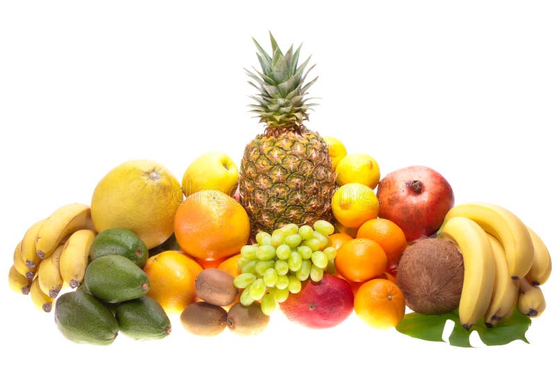 Frische Obst Und Gemüse Der Zusammensetzungsvielzahl Lokalisiert Auf ...