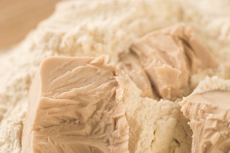 Neuer Backhefe-Block stockfoto. Bild von nahrung, hefe - 44123874