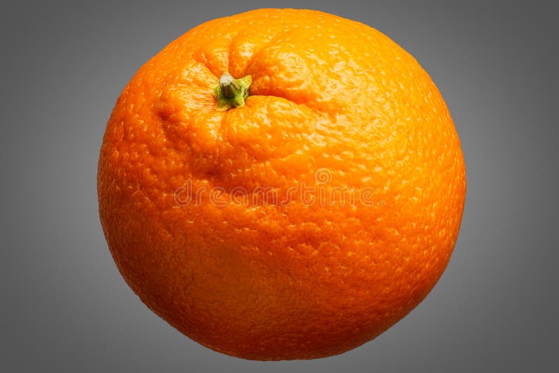 Frische Einzelne Orange Frucht Stockfoto - Bild von getrennt, abschluß ...