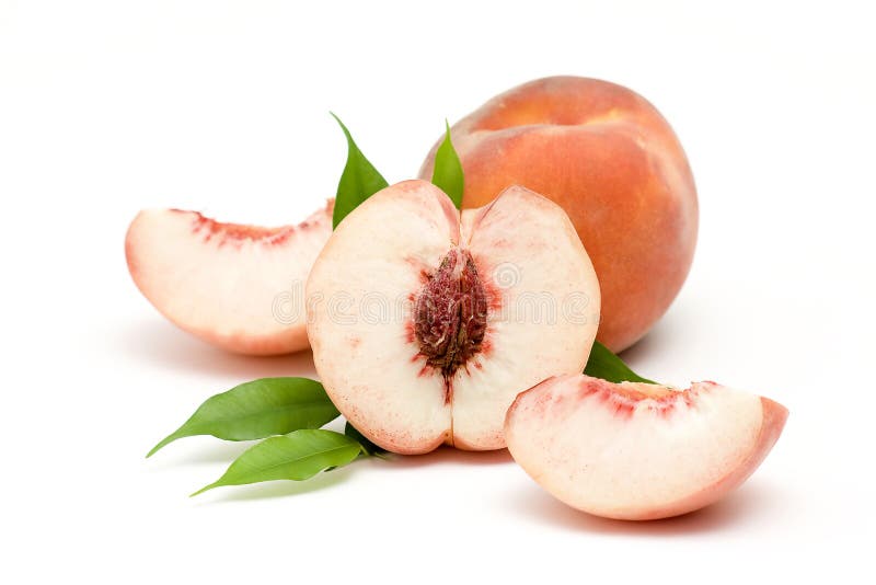 Frische Pfirsiche stockbild. Bild von getrennt, frucht - 30814605