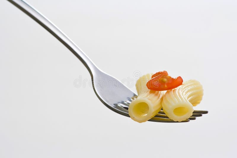 Frische Teigwaren Der Gabel Stockbild - Bild von essen, diät: 7040757