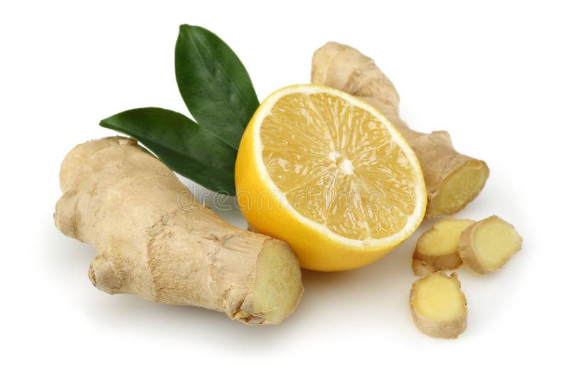 Frische Zitrone mit Ingwer stockbild. Bild von aromatherapie - 38606735