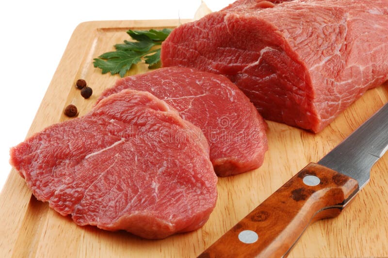 Frisches Rindfleisch stockfoto. Bild von diät, mittagessen - 7860296