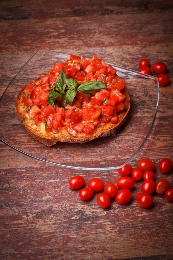 Frisella and Cherry Tomatoes Stock Image - Image of crouton, frisella ...