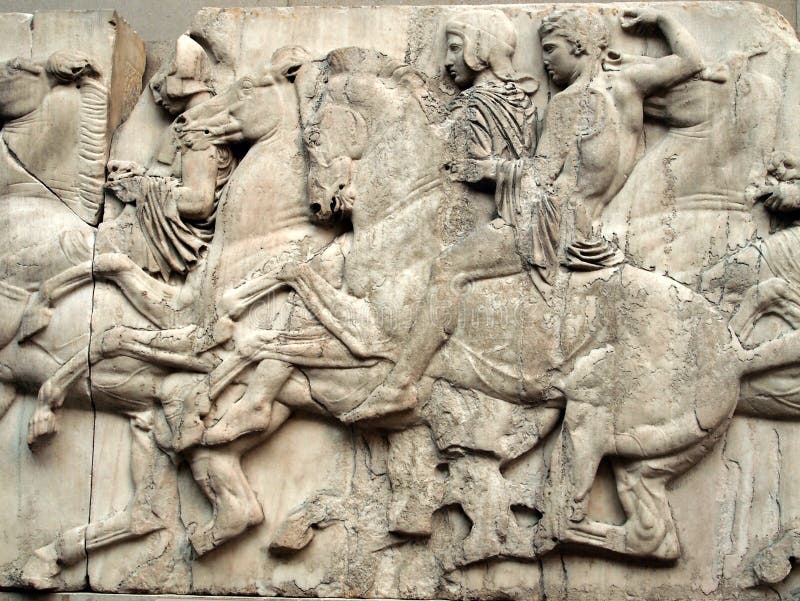 Friso Do Partenon, Elgin Marbles Foto Editorial - Imagem de parteno ...
