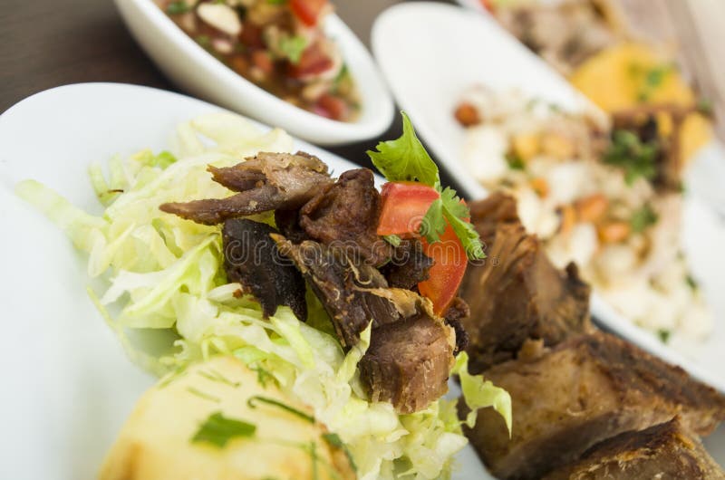 Fritada Fried Pork Traditional Ecuadorian Food Stock Photo - Image of ...