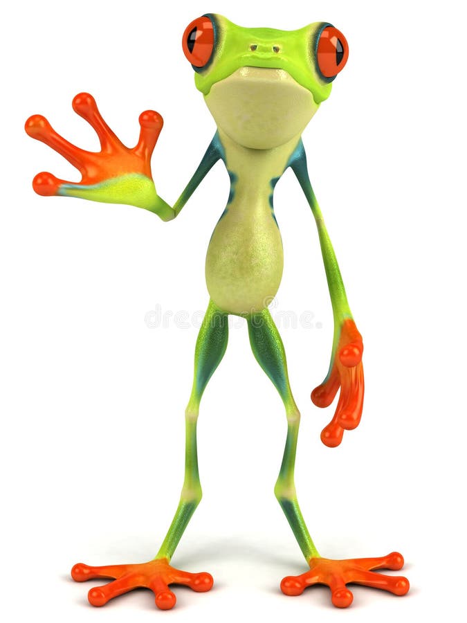Frog Climbing Up Rope Isolated Stock Photo - Image of holding, gripping ...